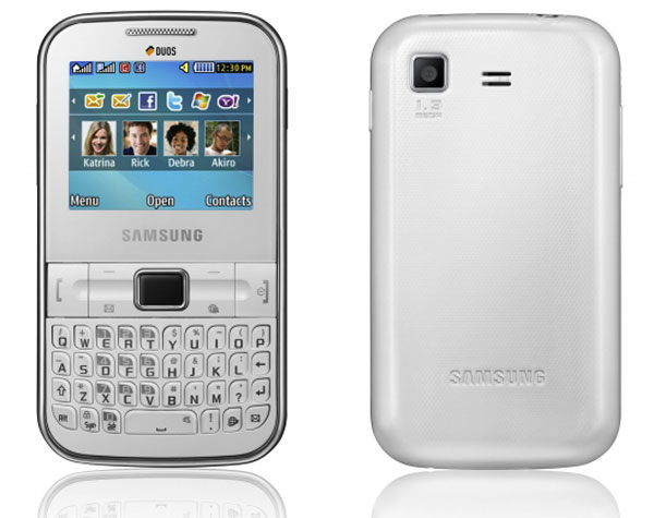 Samsung Chat 322, móvil con doble ranura SIM y teclado QWERTY ...