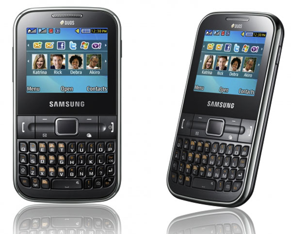 Samsung Chat 322, móvil con doble ranura SIM y teclado QWERTY ...
