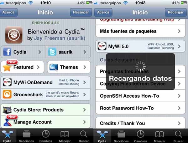 Cómo actualizar las aplicaciones de Cydia en iPhone con Jailbreak ...