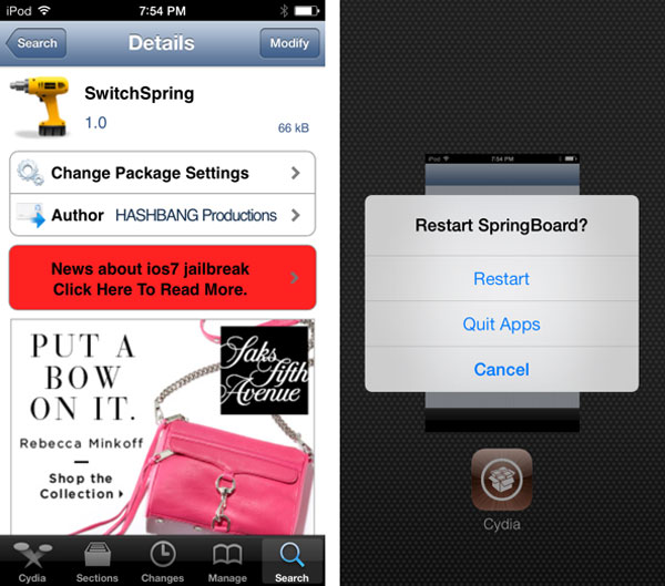 Jailbreak de iOS 7, Cydia se actualiza y aparecen nuevas aplicaciones ...