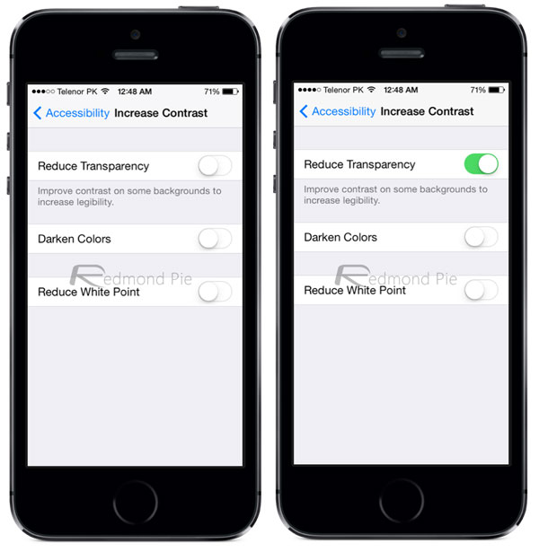 Cómo desactivar efectos de transparencia en el iPhone con iOS 7.1 ...
