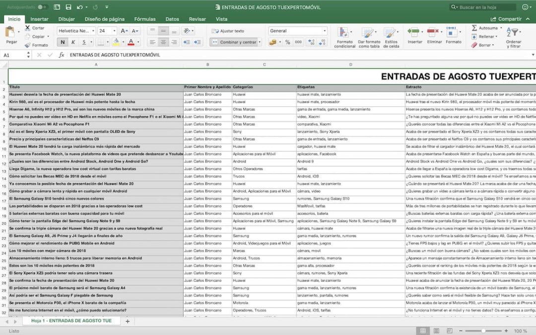 135 atajos de teclado interesantes para Microsoft Excel – tusequipos.com
