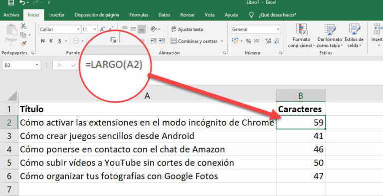 5 fórmulas para trabajar con textos en Excel – tusequipos.com